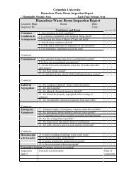HAZARDOUS MATERIAL STORAGE AREA INSPECTION FORM