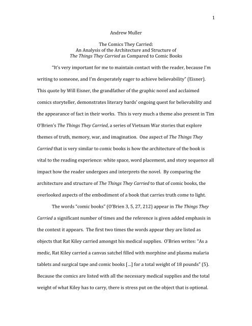 Kiowa The Things They Carried Quotes