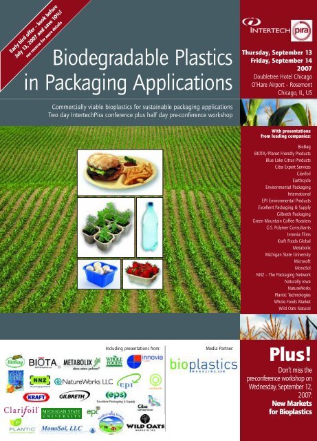 Biodegradable Plastics in Packaging Applications