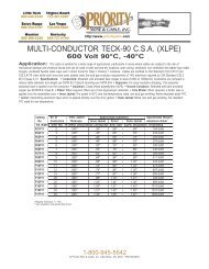 MULTI-CONDUCTOR TYPE SOOW - Priority Wire & Cable