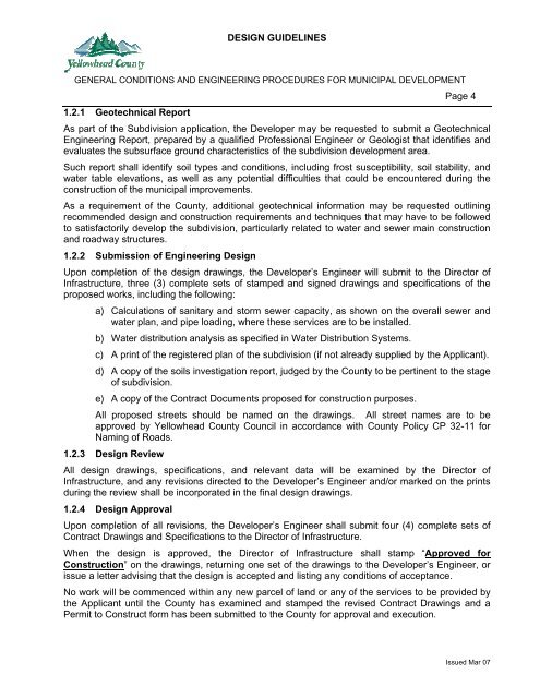 DESIGN GUIDELINES GENERAL