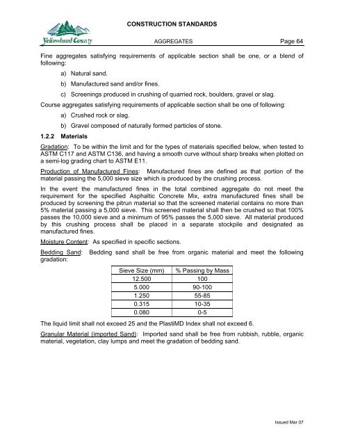 CONSTRUCTION STANDARDS 1