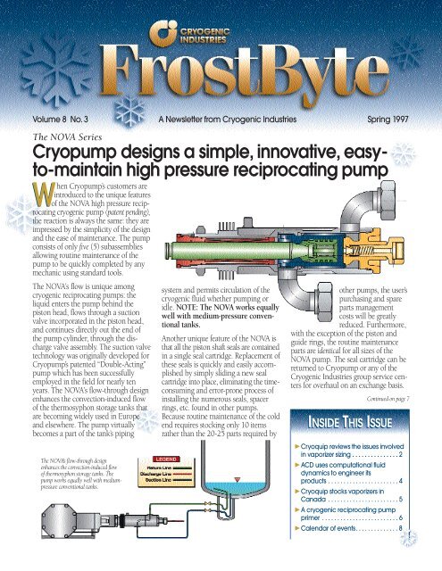 to-maintain high pressure reciprocating pump - Cryogenic Industries