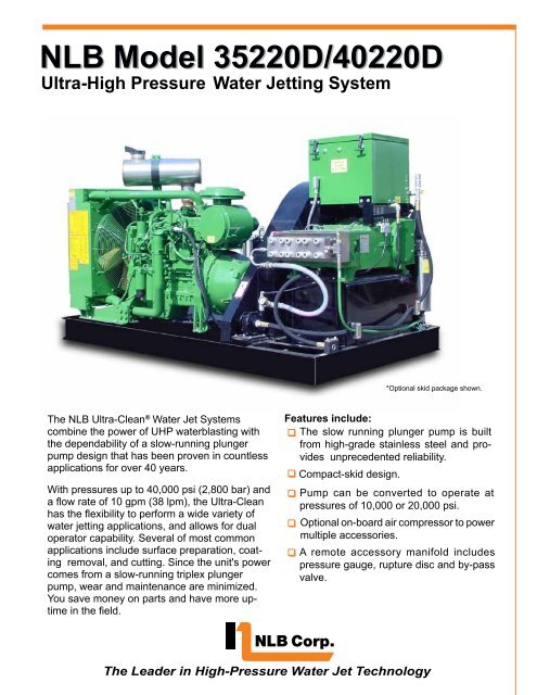 NLB Model 35220D/40220D - NLB Corporation