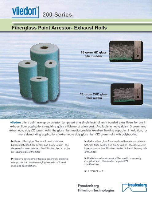 200 Series - Freudenberg Filtration Technologies