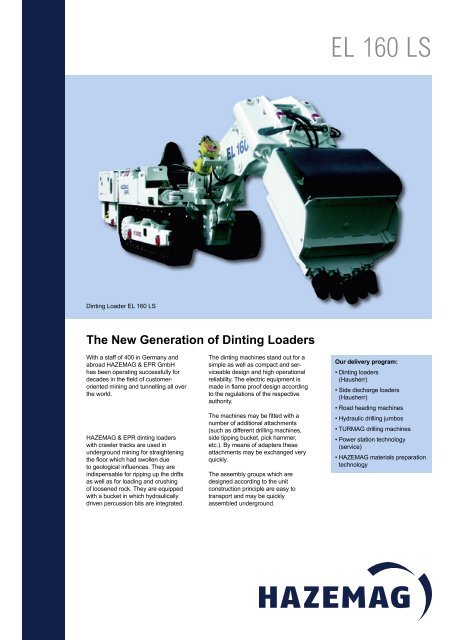 The New Generation of Dinting Loaders - Hazemag