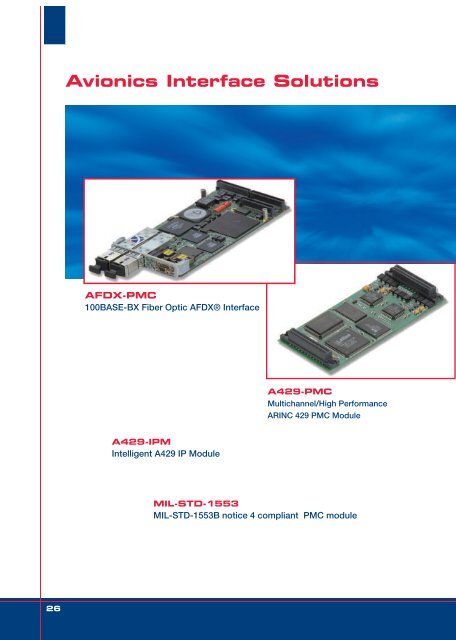 Avionics Interface Solutions - INSTRUMENTATION DEVICES