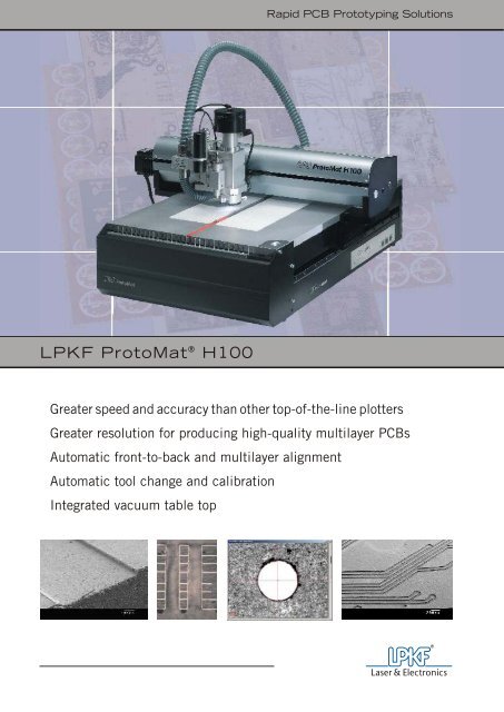 LPKF ProtoMat H100 Datasheet