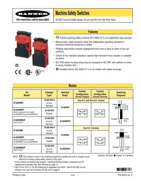Machine Safety Switches - Southern Automation Sales