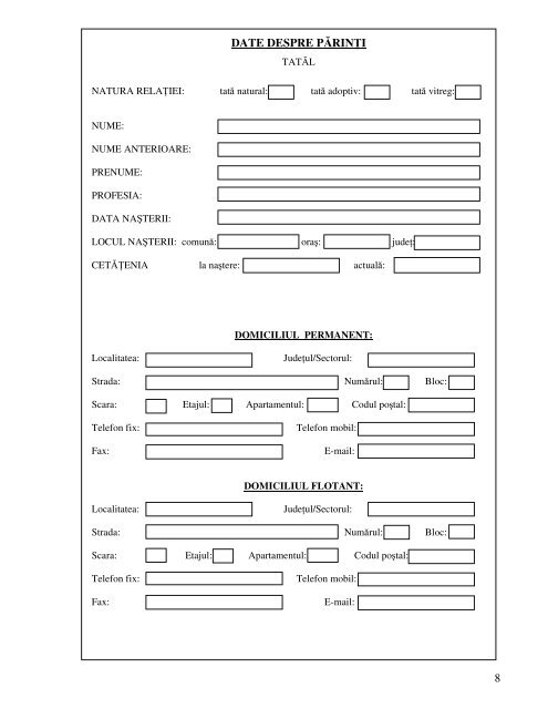 DATE DESPRE PRINI TATL NA