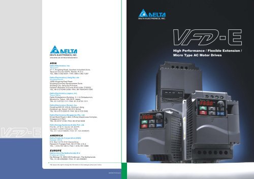 Delta VFD-E brochure