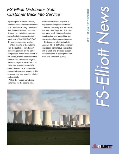 FS-Elliott Distributor Gets Customer Back Into Service