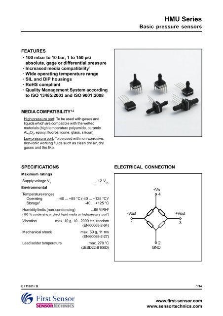 HMU Series - Sensortechnics