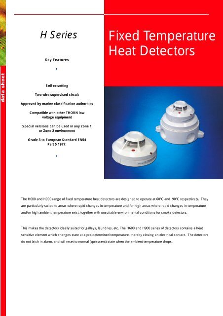 Fixed Temperature Heat Detector
