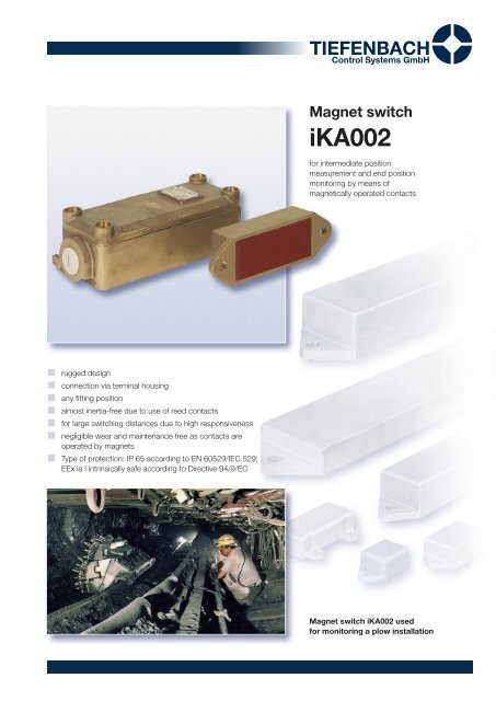 Magnet switch iKA002 - Tiefenbach Control Systems