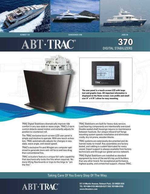 370 stabilizer pdf - Thrusters