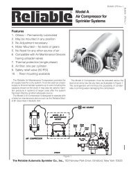 Model D Dry Pipe Valve - Reliable Automatic Sprinkler Co.