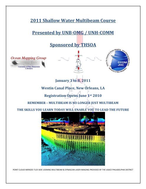 2011 Shallow Water Multibeam Course ... - Houston Chapter