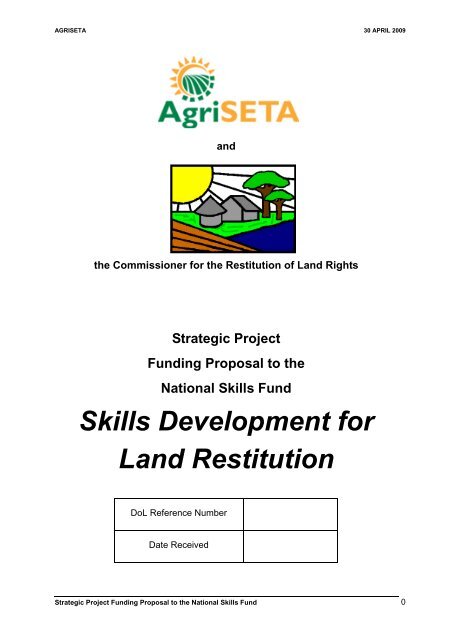 Comprehensive funding proposal as submitted to the ... - AgriSETA
