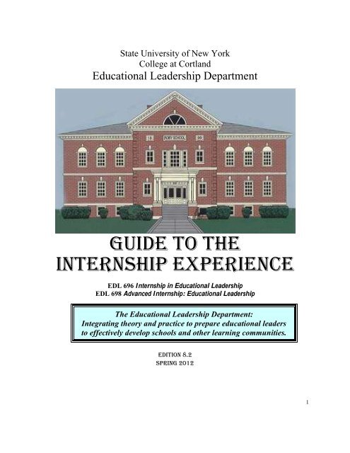 Guide to the Internship Experience - SUNY Cortland