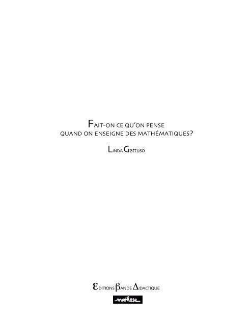 ThÃ¨se Linda Gattuso - Educmath