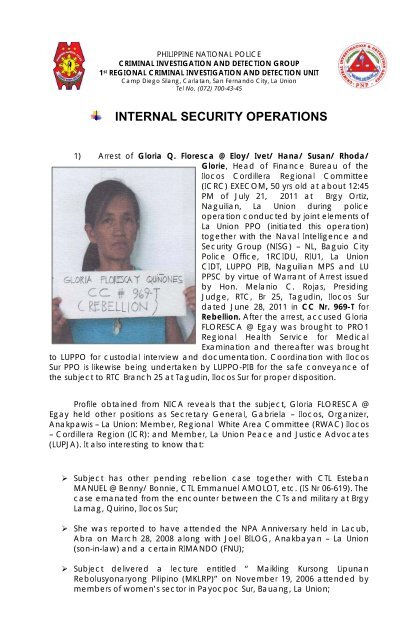 internal security operations - CIDG - Philippine National Police