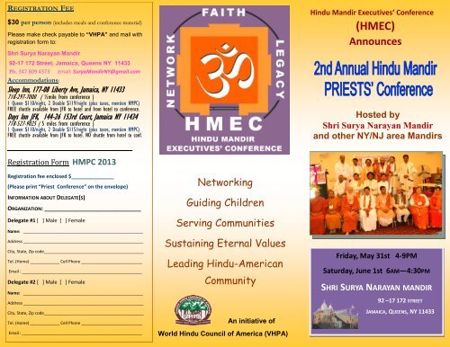 Download Conference Brochure - Shri Surya Narayan Mandir