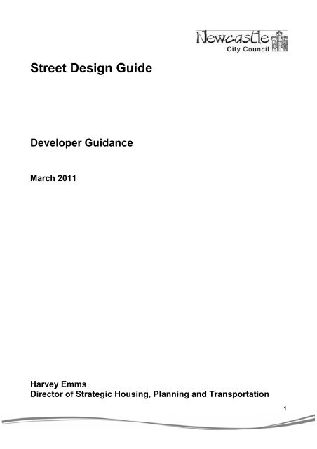 Street Design Guide (pdf 937 KB) - Newcastle City Council