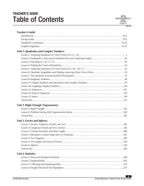 Sample Pages - Walch Education