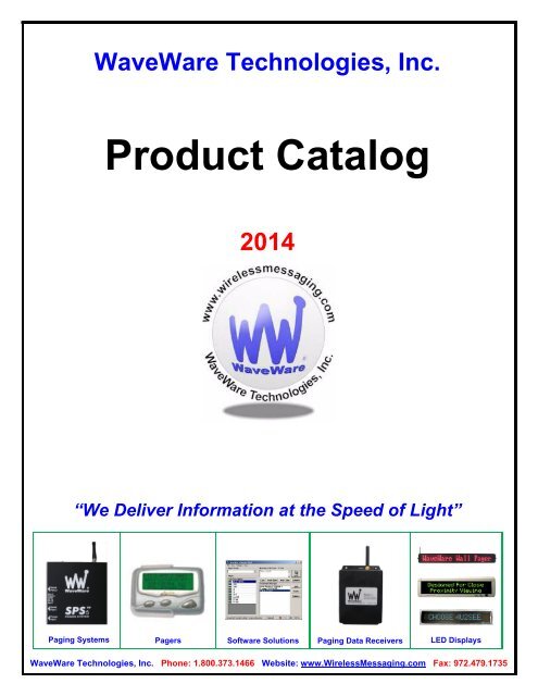 Product Catalog - Waveware Technologies