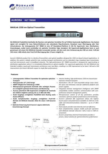 HARMONIC HLT 7806R - Normann Engineering