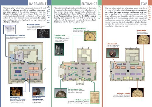 Museum Guide and Plan [pdf] - Museum of the History of Science
