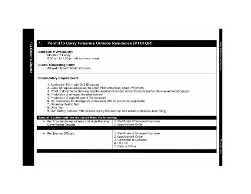 PTCFOR - Philippine National Police