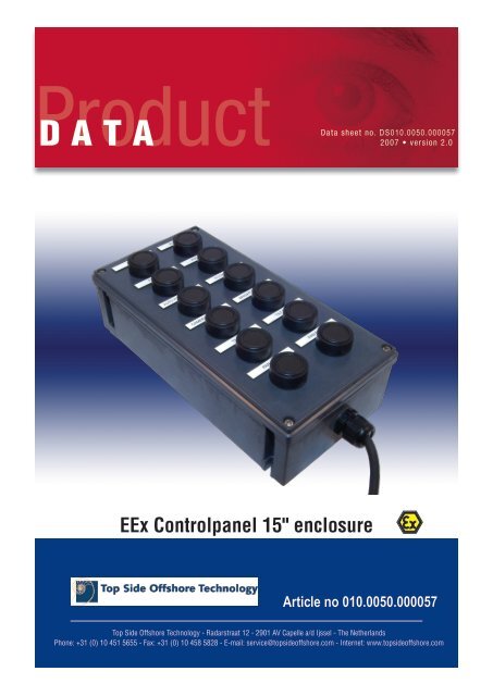 010.0050.000057 - Control panel - EEx - Top Side Offshore ...