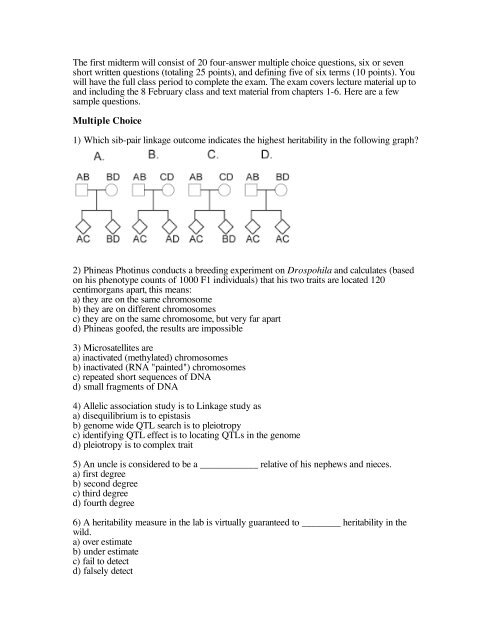 Midterm 1 sample questions