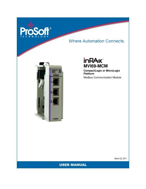 MVI69 MCM User Manual - ProSoft Technology