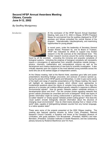 Here - Human Frontier Science Program