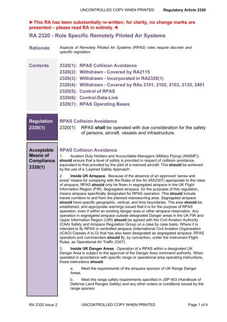 RA2320 Role Specific Remotely Piloted Air Systems PDF
