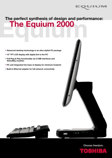 The Equium 2000 - Toshiba