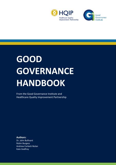 Good Governance Handbook - HQIP