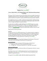 CREDENTIAL EVALUATION REPORT - World Education Services