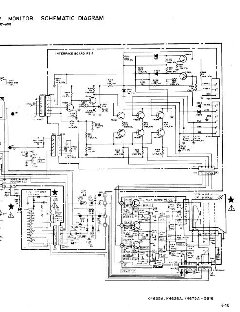 Page 1 I MONITOR SCHEMATIC DIAGRAM M@ 'Yz' SERVICE .w ...