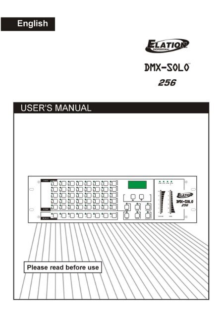 DMX Solo 256 User Manual (pdf)