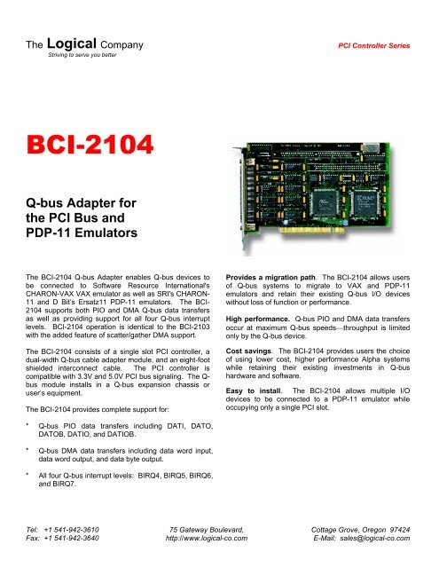 BCI-2104 Data Sheet