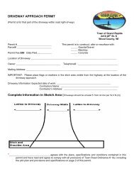 Residential Driveway Apron Permit (BF14) - Lake County