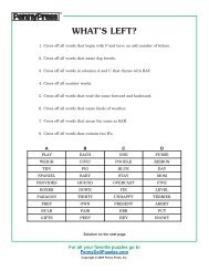 LETTERBOXES - PennyDellPuzzles