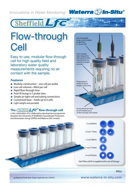 PR32 - Sheffield Low Flow Cell - Waterra-In-Situ