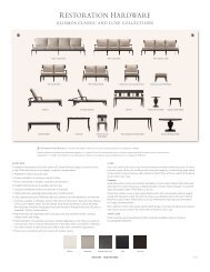 VENTANA COLLECTION - Restoration Hardware