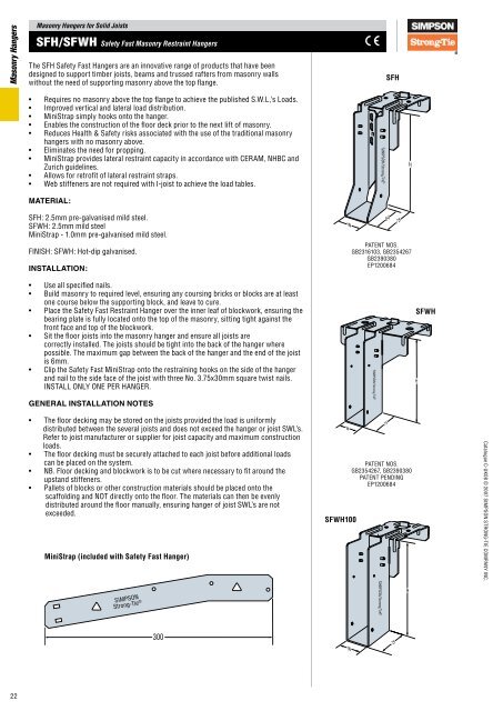 Masonry Hangers - Simpson Strong-Tie