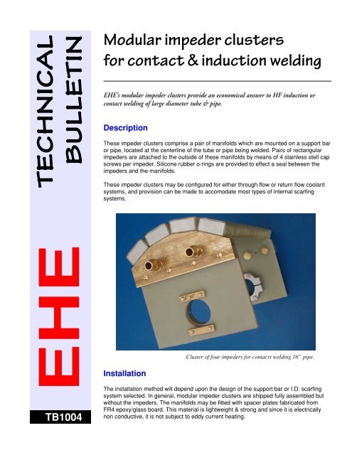 Modular impeder clusters for contact & induction welding - Electronic ...